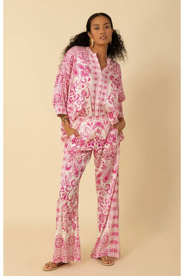 Hale Bob Frankie Charmeuse Pant - Pink