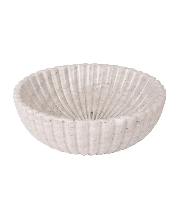 GAURI KOHLI Cairo Marble Bowl - Beige