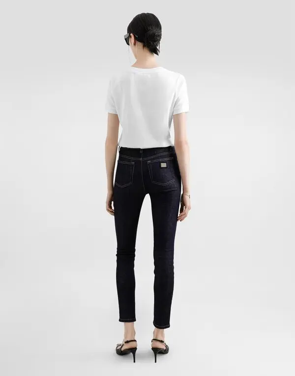 Dolce & Gabbana Crystal Dg Logo T-shirt - White