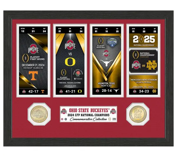 HIGHLAND MINT Ohio State 2025 Cfp Road To Colle Tion Frame - One-color