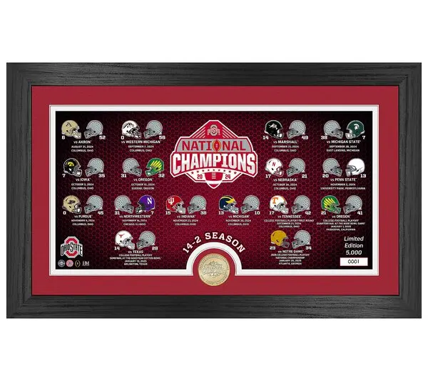 HIGHLAND MINT Ohio State 2025 Cfp Champ Dueling Frame - One-color