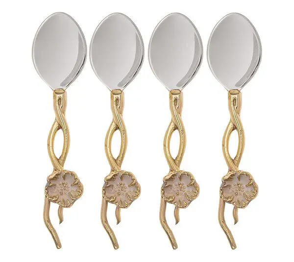 GODINGER Hellebore Dessert Spoon Set