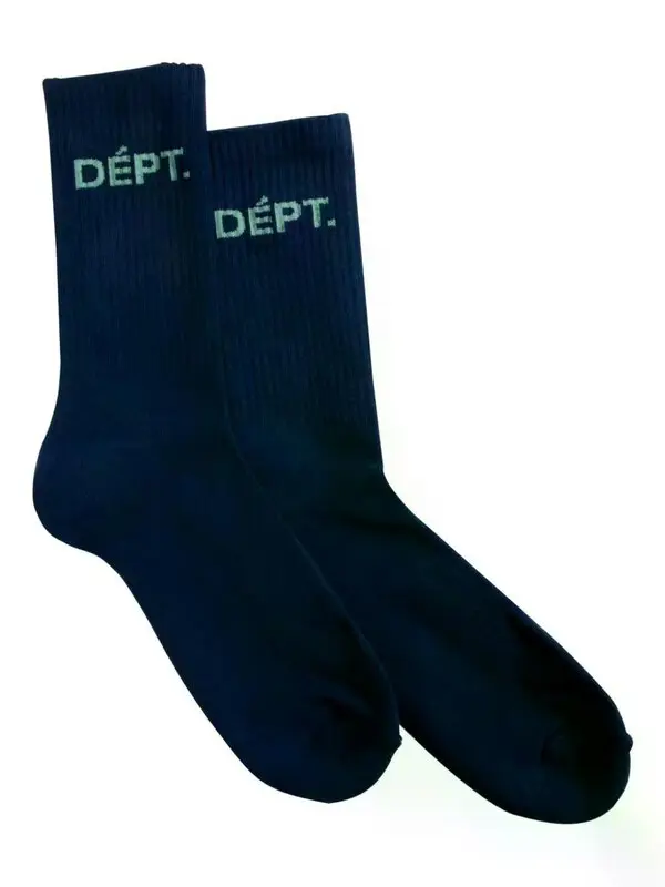 GALLERY DEPT. Logo-jacquard Socks - Blue