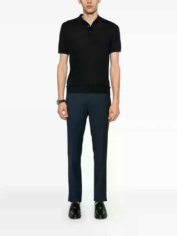 Corneliani Silk Polo Shirt