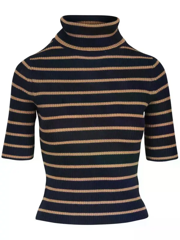 Veronica Beard Striped Merino Wool Sweater