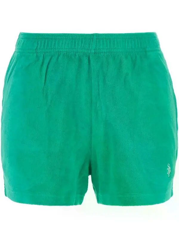 SPORTY & RICH Src Velour Shorts