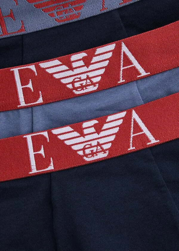 Emporio Armani Logo Stretch-cotton Trunks