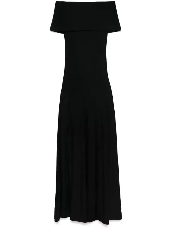 Khaite Ava Maxi Dress - Black