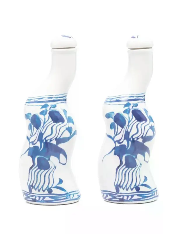 SELETTI Classics On Acid Seasoning Bottle Set - White