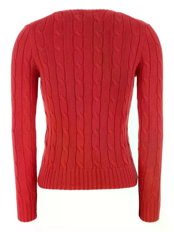 Polo Ralph Lauren Cable-knit Cotton Sweater - Red