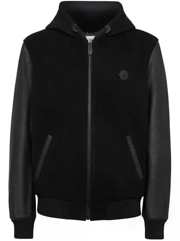 Philipp Plein Skull & Bones Hooded Jacket
