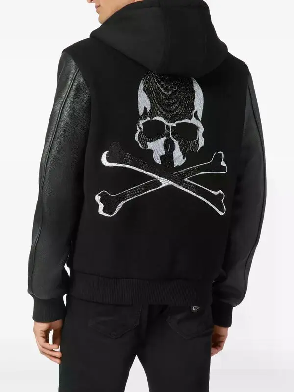 Philipp Plein Skull & Bones Hooded Jacket