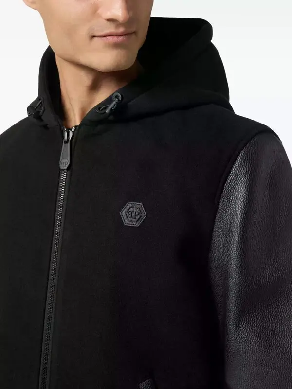 Philipp Plein Skull & Bones Hooded Jacket