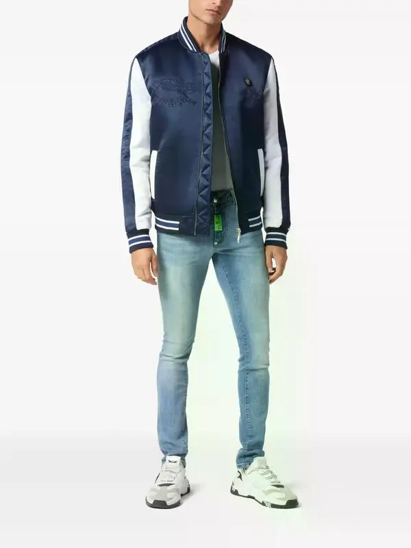 Philipp Plein Racing Club Bomber Jacket - Blue