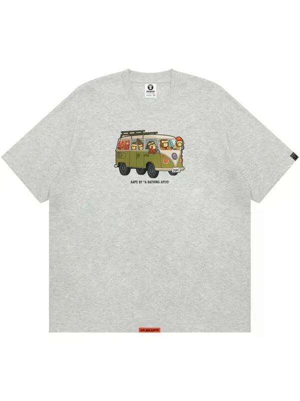 AAPE BY *A BATHING APE® Graphic-print T-shirt - Grey