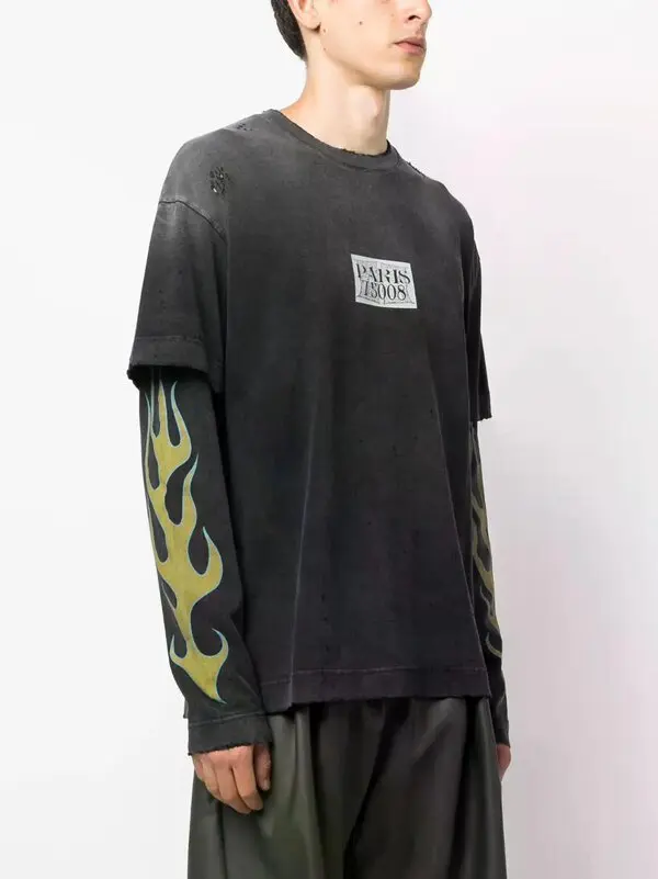Givenchy Logo-print Double-layer T-shirt