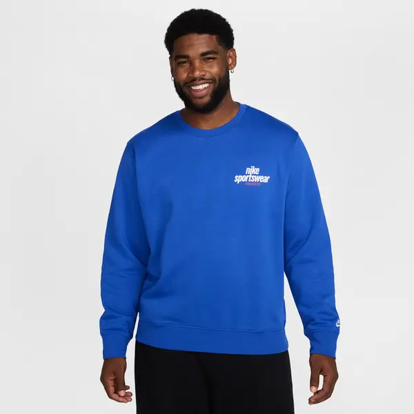 Nike Club Fleece Crew - Blue
