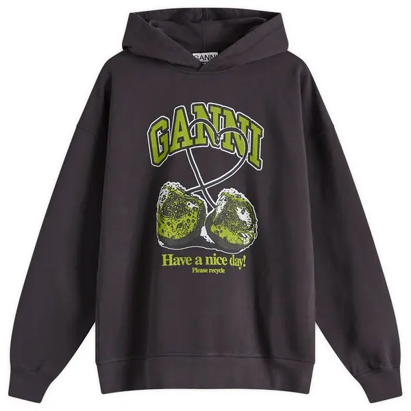 GANNI Isoli Cherries Oversized Hoodie