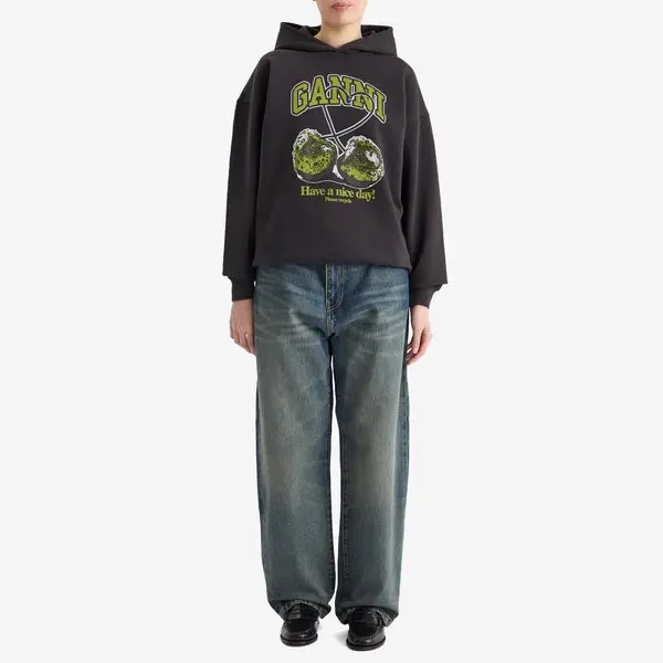 GANNI Isoli Cherries Oversized Hoodie