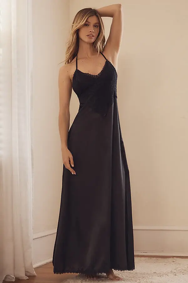 strapless open back dress Santiago Cut-Out Ruffle Maxi Dress Blush– Selfie Leslie main image 1