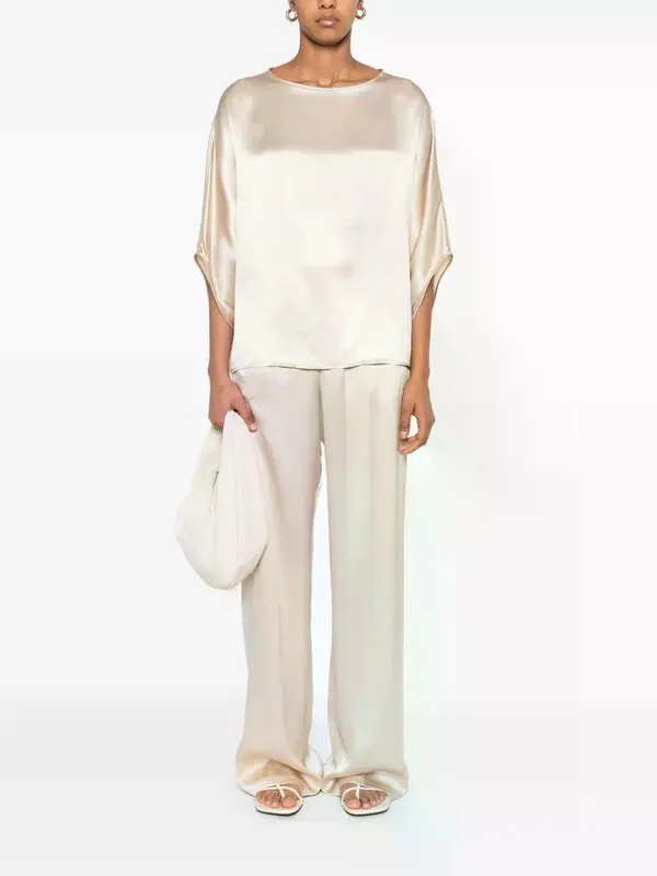 Eleventy Silk Blouse - Neutrals