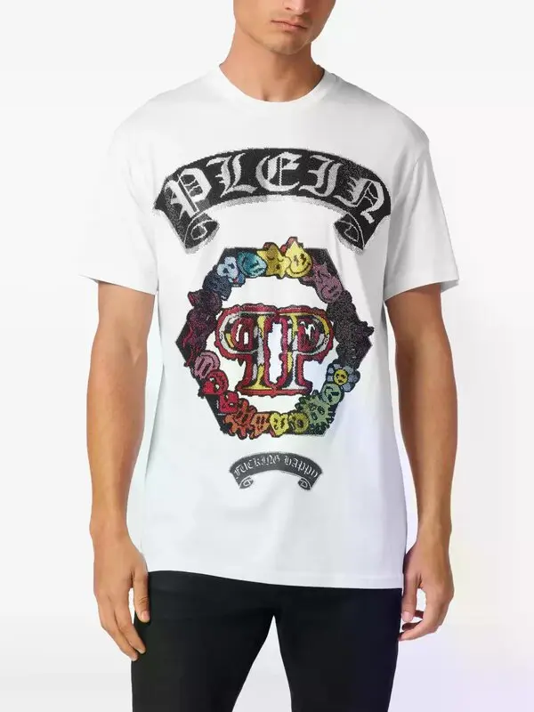 Philipp Plein Strass Smile T-shirt