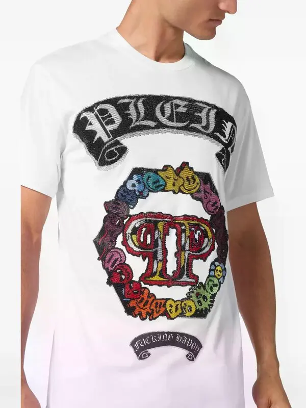 Philipp Plein Strass Smile T-shirt