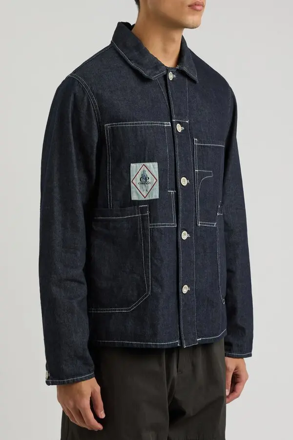 C.P. COMPANY Logo Jacket - Denim