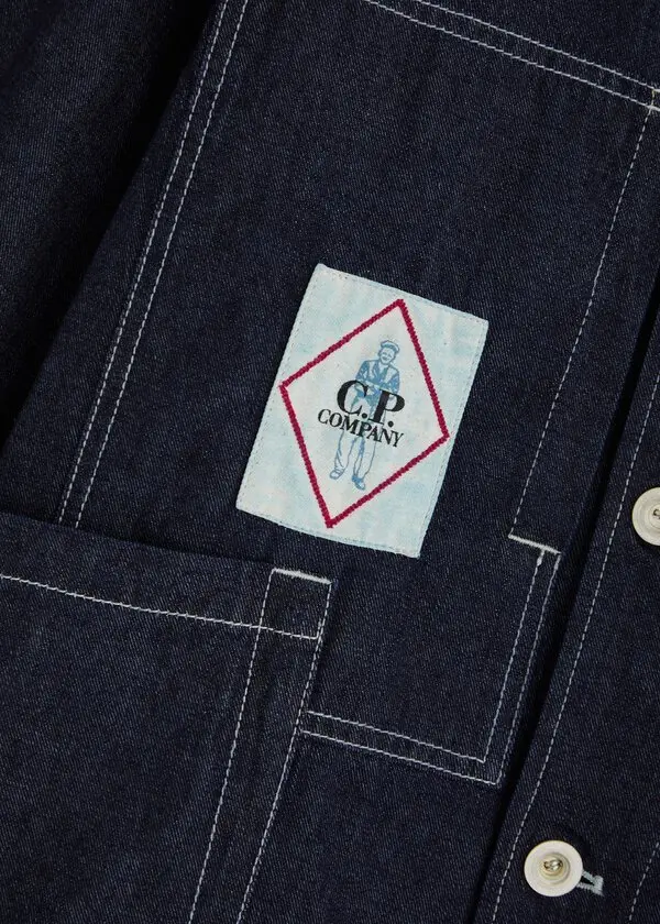 C.P. COMPANY Logo Jacket - Denim