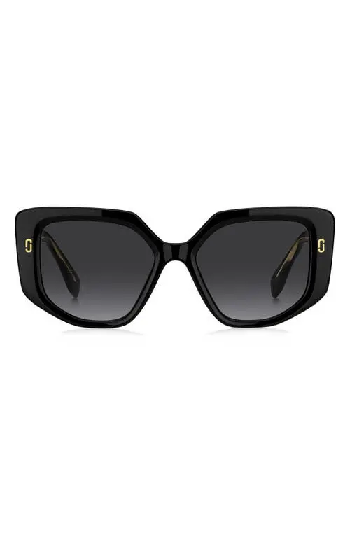 Marc Jacobs 52mm Square Sunglasses - Black/ Dark Grey Sf