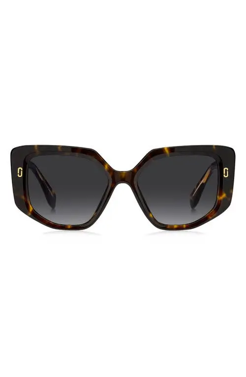 Marc Jacobs 52mm Square Sunglasses - Havana/ Dark Grey Sf