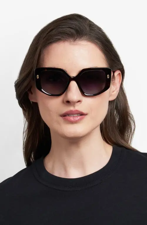 Marc Jacobs 52mm Square Sunglasses - Havana/ Dark Grey Sf