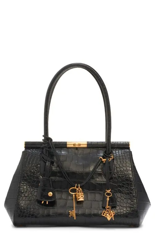 Dolce & Gabbana Marlene Embossed Satchel - Nero
