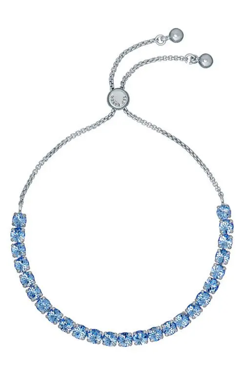 Ted Baker London Melrah Tennis Bracelet - Silver Tone/ Blue Crystal