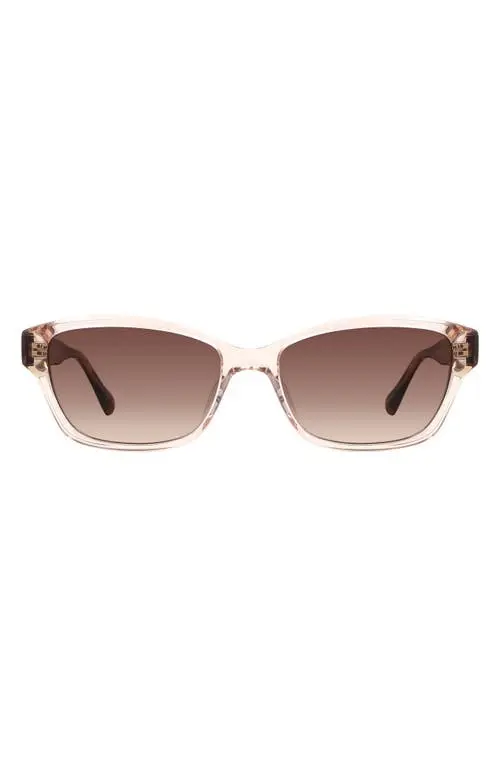 Kate Spade New York Ayla Gradient Rectangle Sunglasses - Peach/ Brown Sf