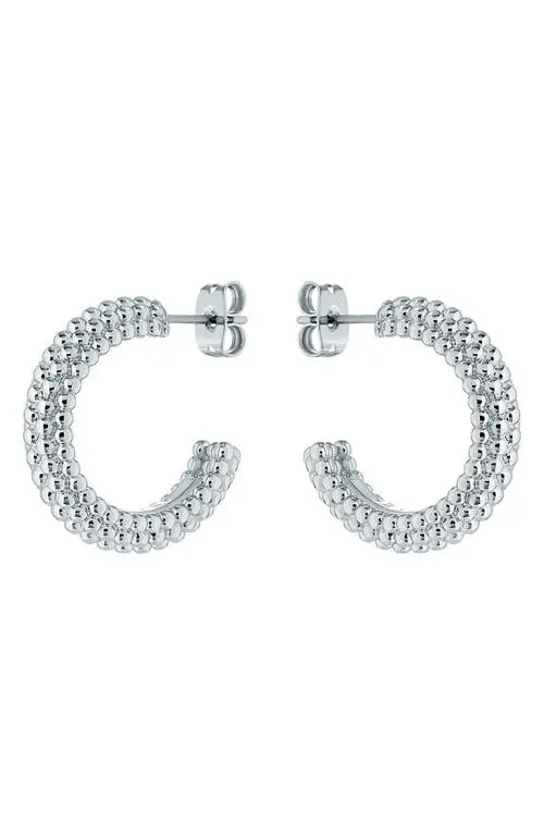 Ted Baker London Dotetta Hoop Earrings - Silver Tone