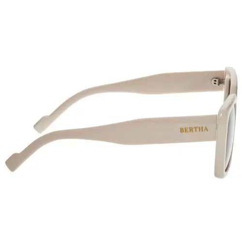 BERTHA WATCHES Wendy Polarized Sunglasses - Cream/black