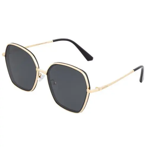 BERTHA WATCHES Emilia Polarized Sunglasses - Gold/black