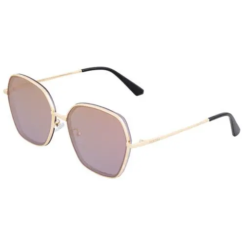 BERTHA WATCHES Emilia Polarized Sunglasses - Gold/purple-gold