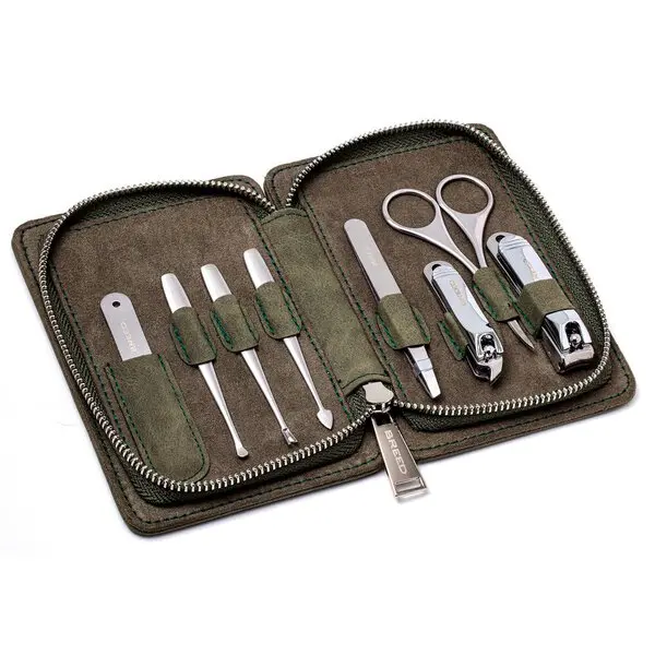 BREED Katana 8 Piece Surgical Steel Groom Kit - Green