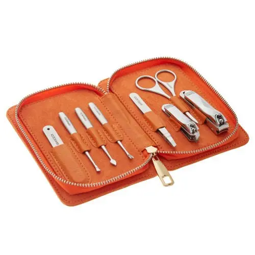 BREED Katana 8 Piece Surgical Steel Groom Kit - Orange