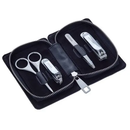 BREED Sabre 4 Piece Surgical Steel Groom Kit - Black