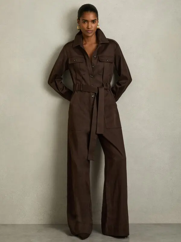 REISS Anais Utility Jumpsuit