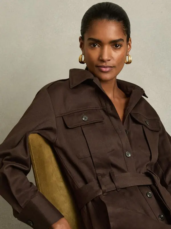 REISS Anais Utility Jumpsuit
