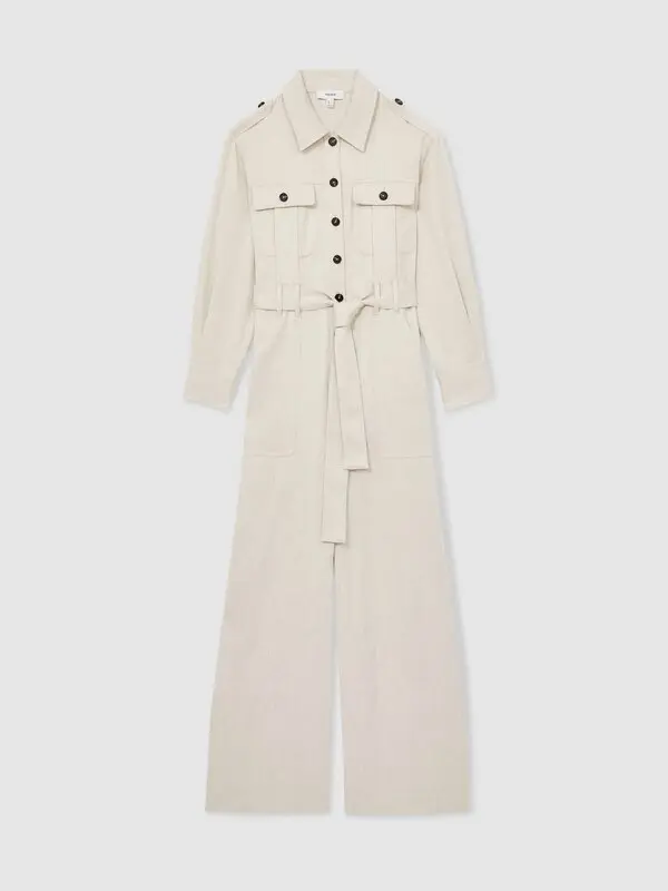 REISS Anais Utility Jumpsuit