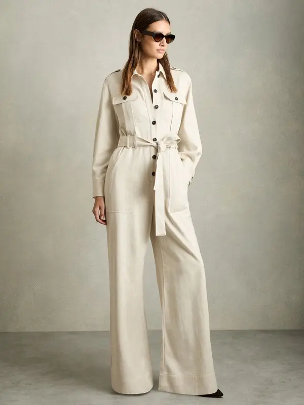 REISS Anais Utility Jumpsuit
