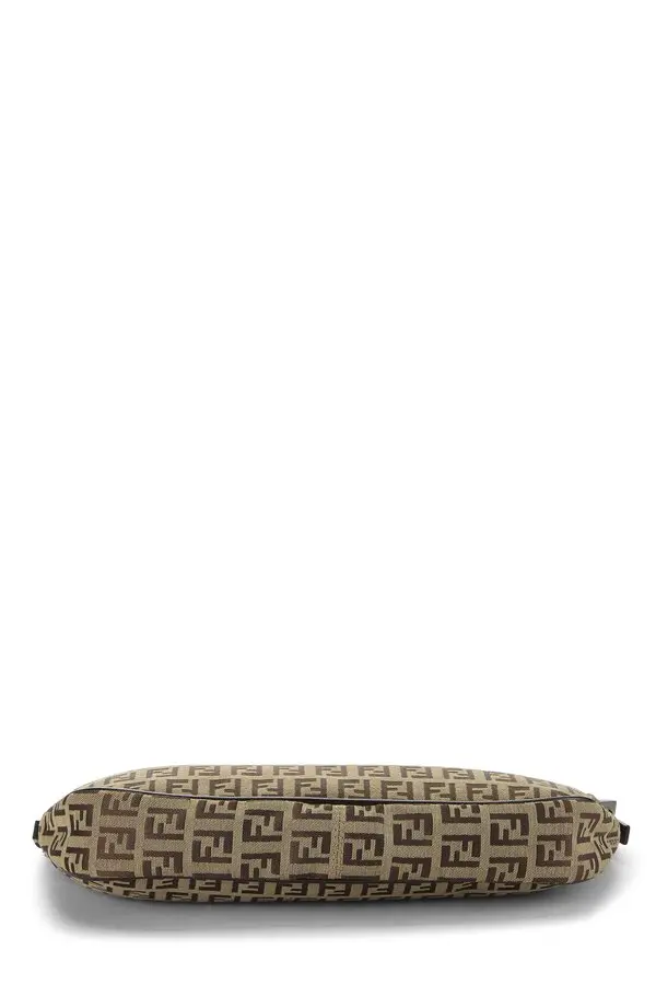 Fendi Zucchino Canvas Monogram Pochette - Brown