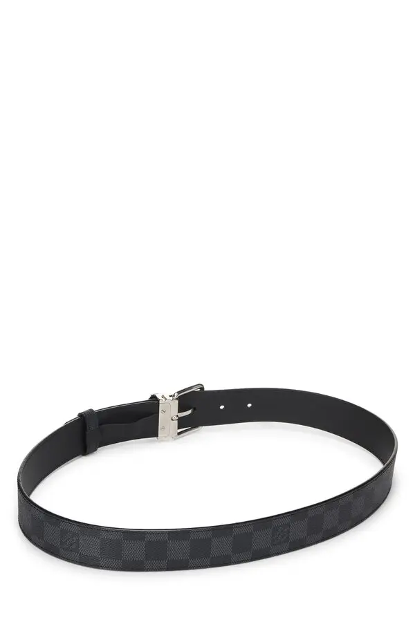 Louis Vuitton Ceinture Sydney Graphite Belt Louis Vuitton Damier Graphite Inventeur Ceinture 100 - Black  main image 3