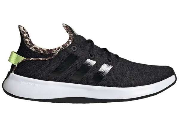 Adidas Cloudfoam Pure Athletic Sneakers - Core Black/pulse Lime