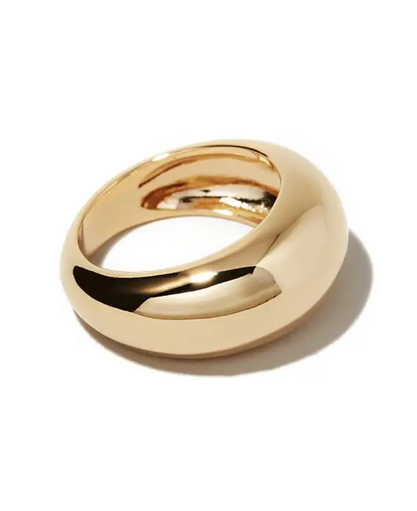 ANA LUISA Noa Dome Ring - Gold
